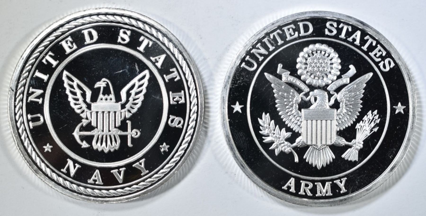ARMY & NAVY 1oz .999 SILVER ROUNDS