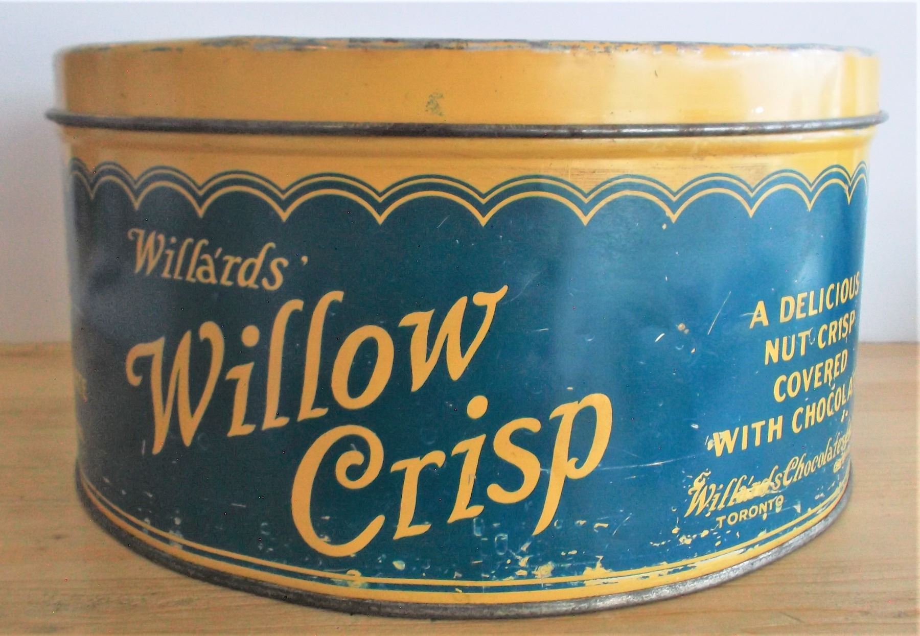 Willa'rds' Willow Crisp Tin 10LBS - 1930s - Willa'rds Chocolates ...