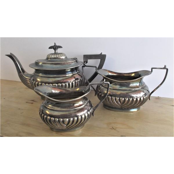 Vintage J.B.C & SL EPNS Hard Soldered Tea Set - 7459
