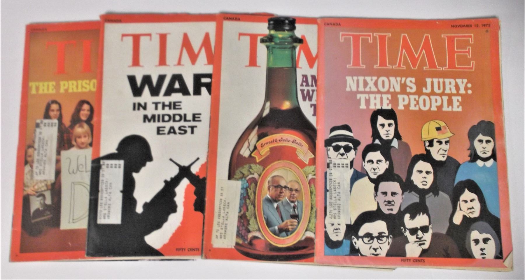 Four 1970's Time Magazines Canadian Edition