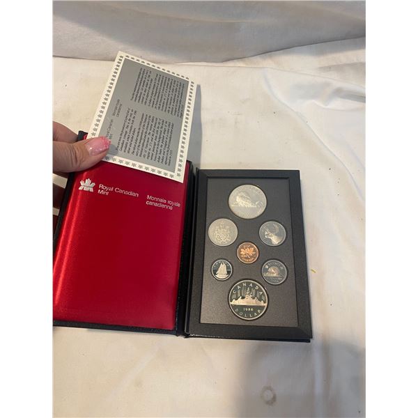 Royal Canadian mint coin set 1986