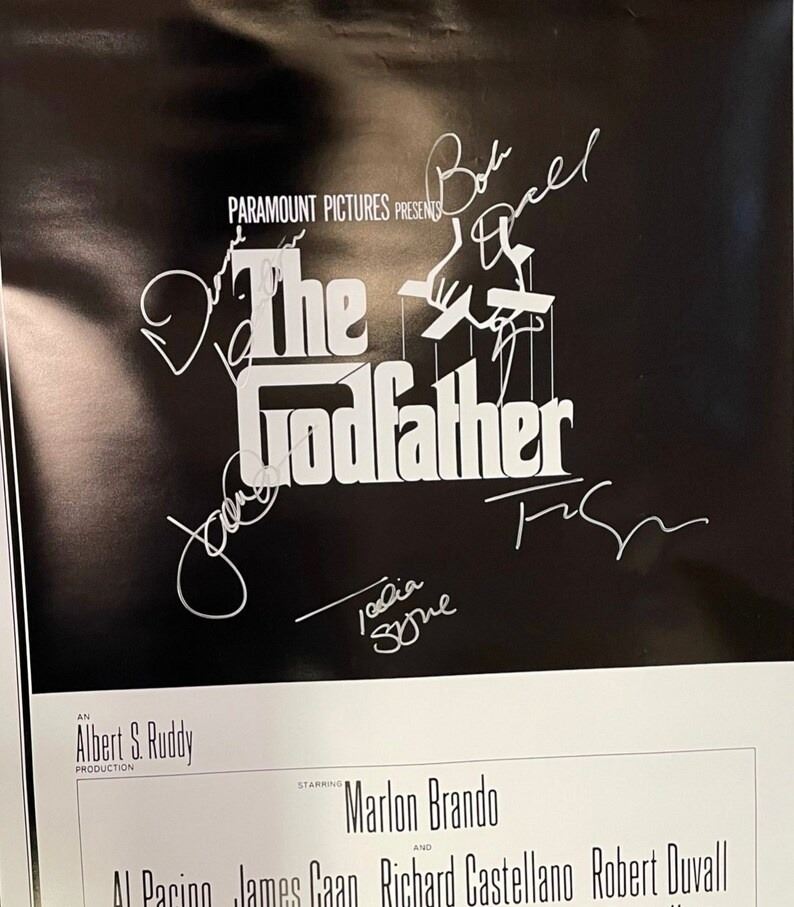 Signed The Godfather (Standard) Movie Poster