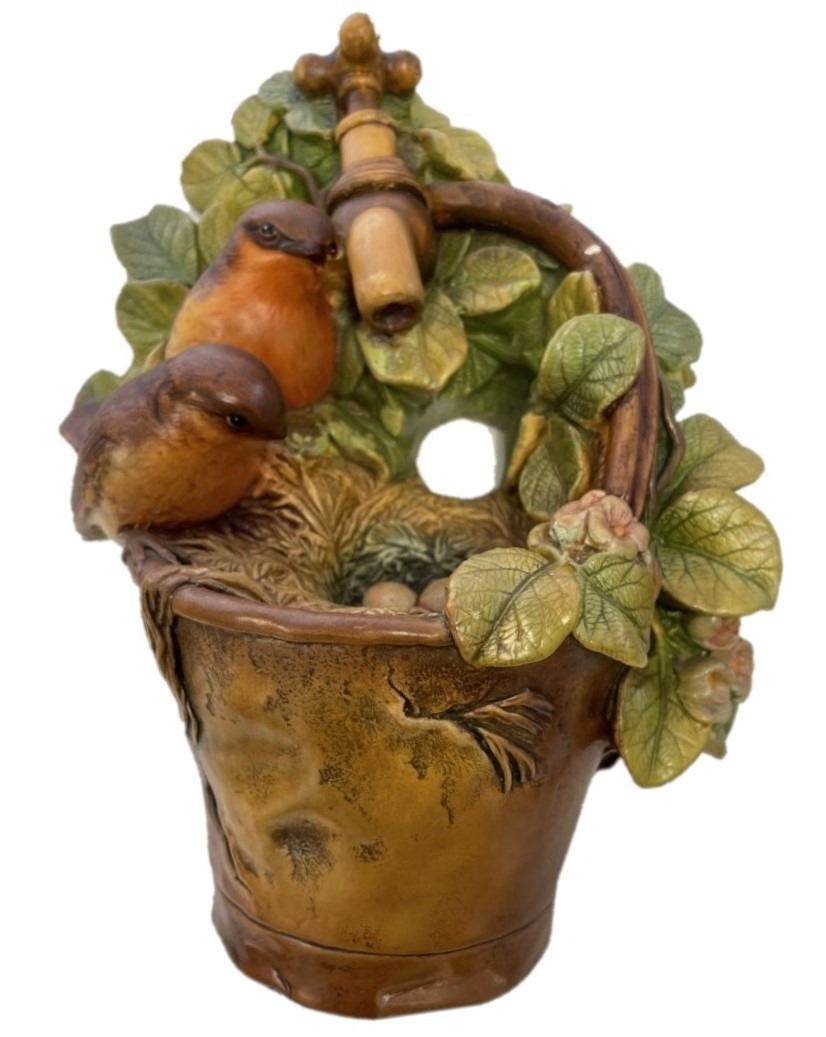 Bossons Chalkware Head - Bird at water tap