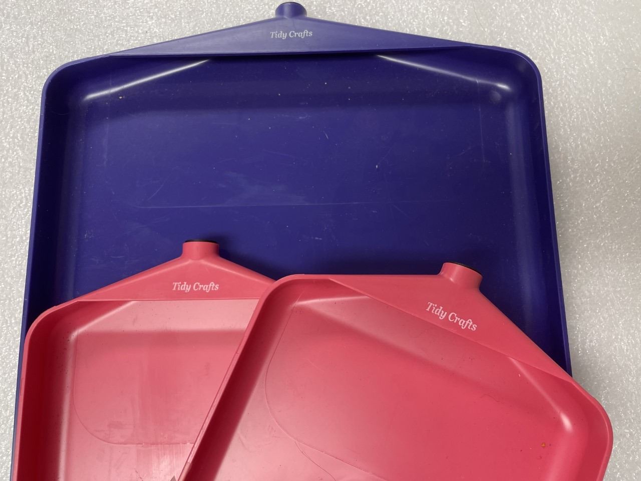 Tidy Crafts Large Tidy Tray - 10" X 14" X 1" AND TWO Smaller Tidy Trays