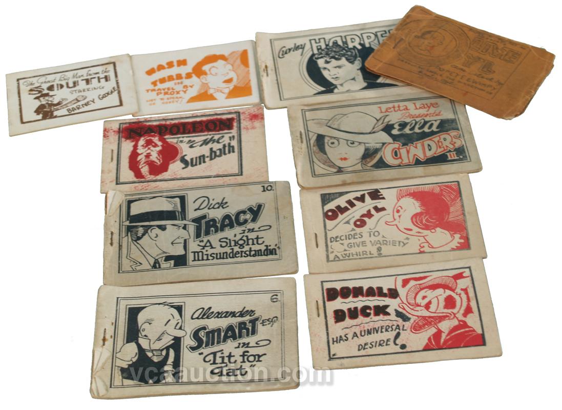 9 Small Porno Comic Books: Dick Tracy, Wash Tubbs, Nap