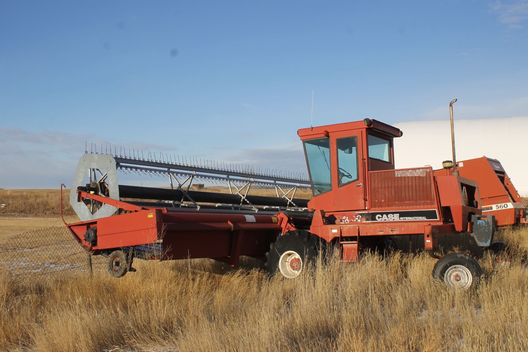 Case I.H 6000 Gas Swather, C.A.H.R 30' Pick Up Reels, Gas Motor, Runs ...