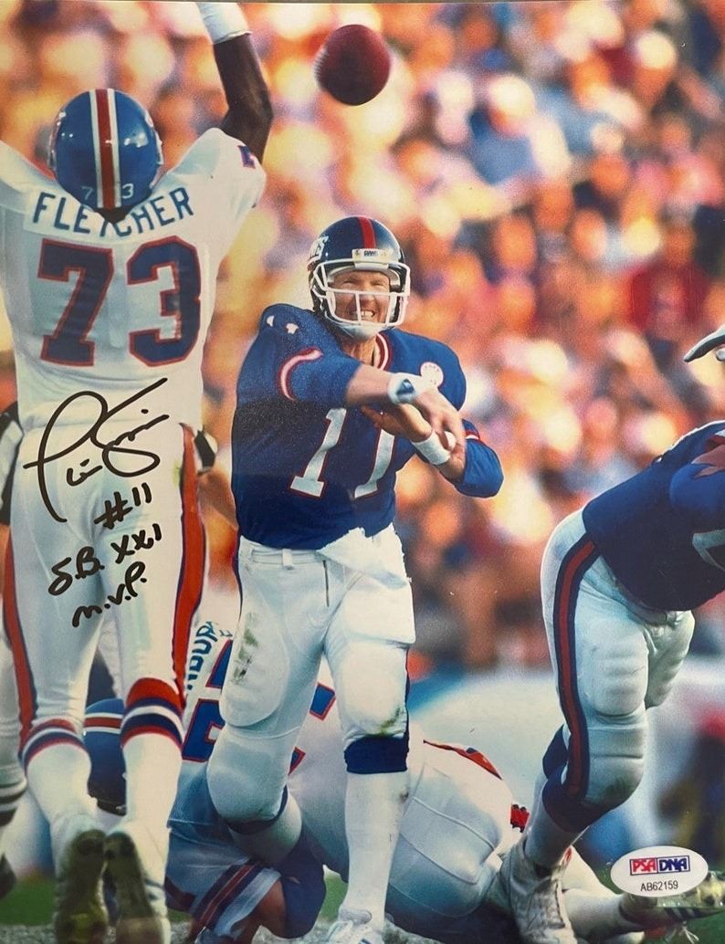 Phil Simms Super Bowl XXI MVP Signed Photograph