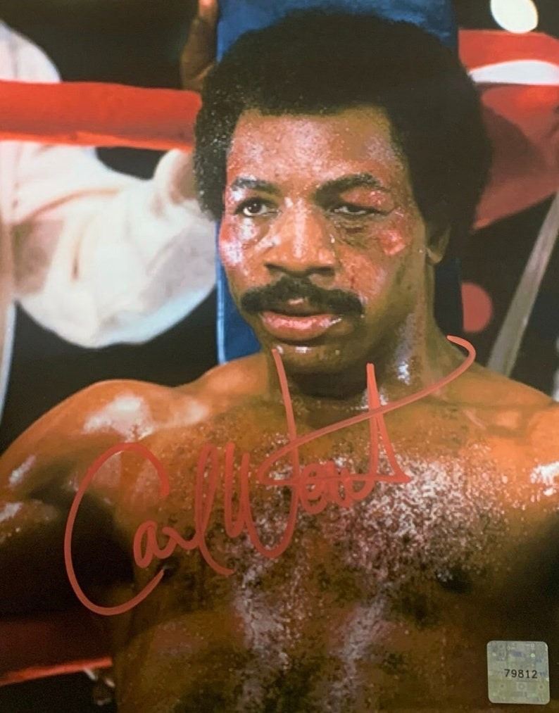 Carl Weathers Signed Rocky III Photograph