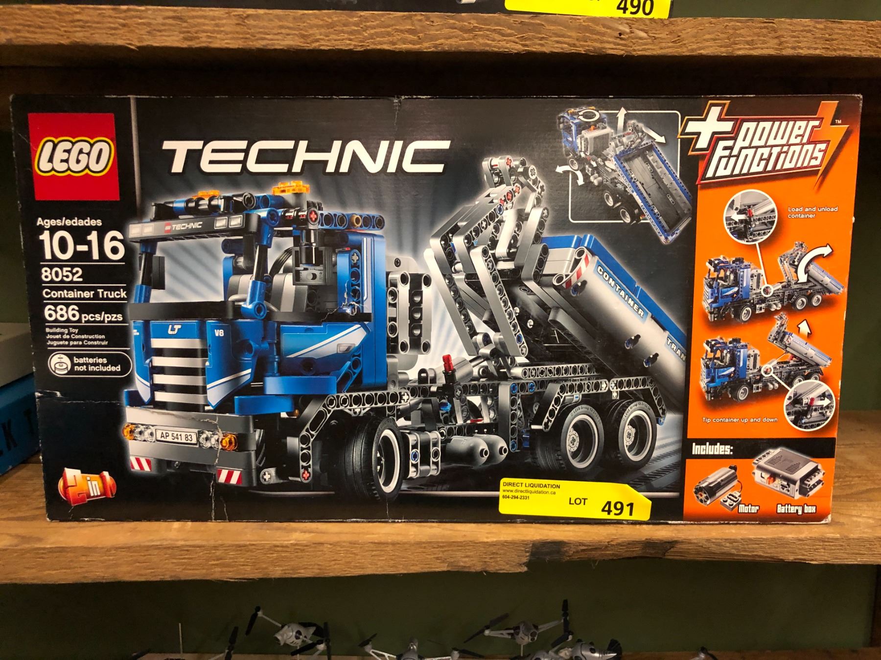 LEGO TECHNIC with Power Functions Model 8052 Container Truck - 686 ...