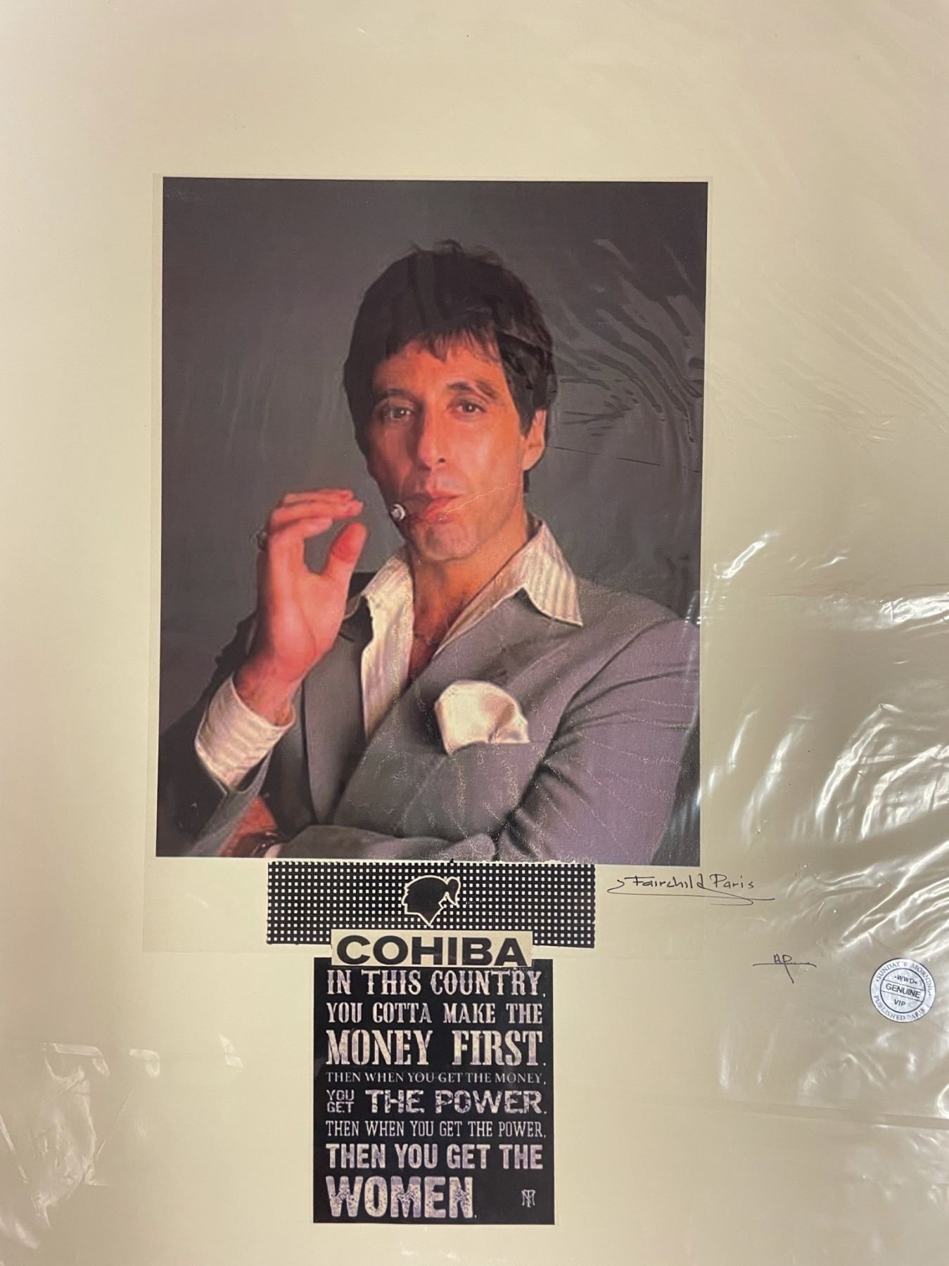 Limited Edition Al Pacino (as Tony Montana, Scarface) Cohiba Cigar ...