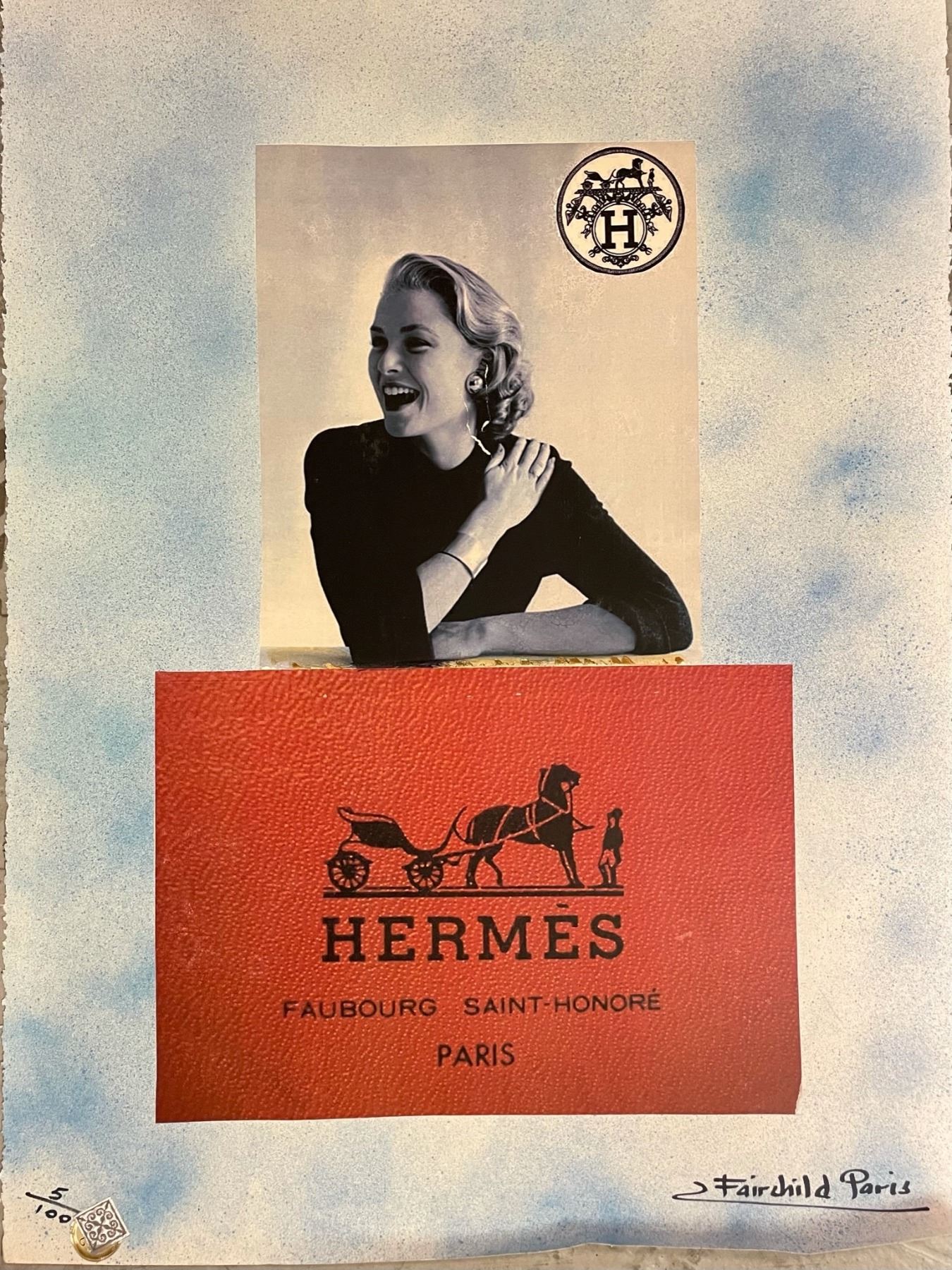 Hermès Paris x Grace Kelly Fairchild Paris Print Art Collection
