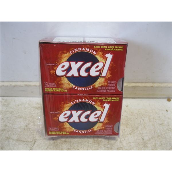 12 Packs Of Excel Cinnamon Gum