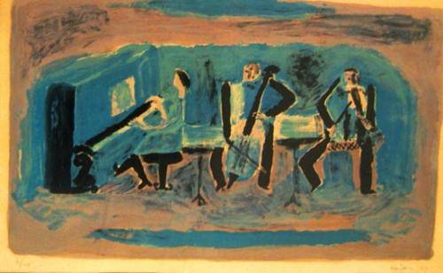 HENRI HAYDEN 1883 - 1970 Piano Recital, 1969 Lithograph Signed, d