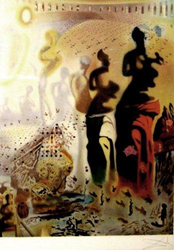 SALVADOR DALI 1904 - 1989 The Disappearing Toreador Lithograph Si