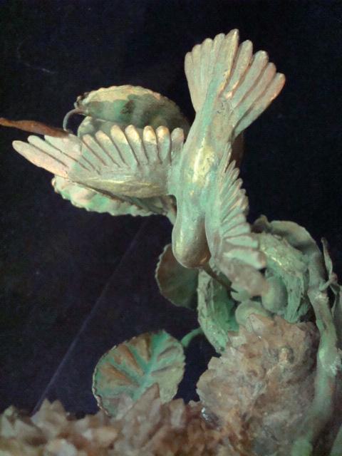 NORBERT ROESSLER Bronze and Mineral Stone Sculpture: