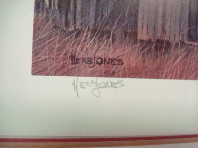Pencil Signed Limited Edition HERB JONES Colored