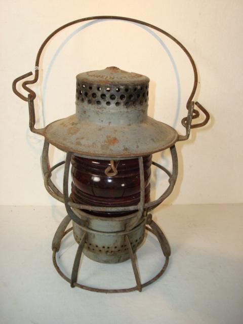 DRESSEL Railroad Lamp with Red Fennel Lens: