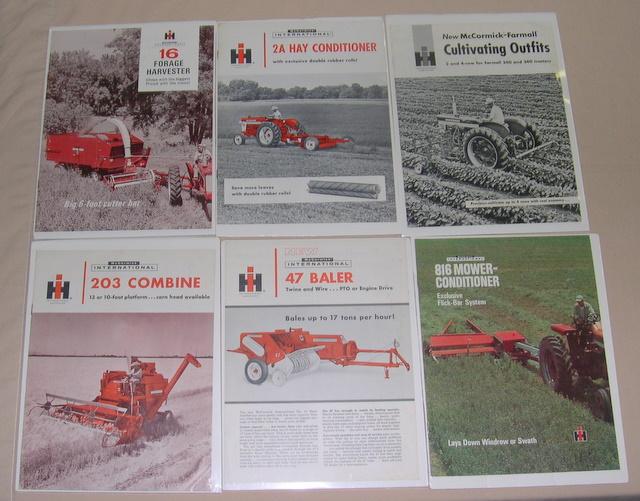 (6) IH Implement Brochures--includes #203 Combine