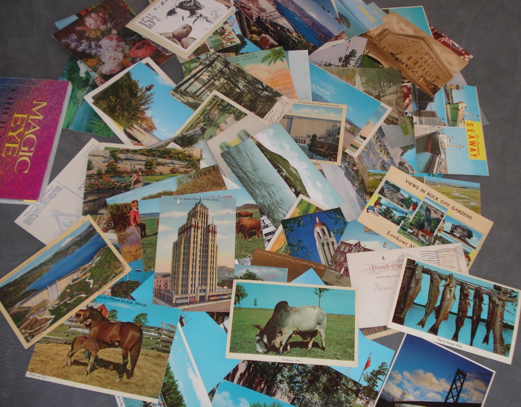 Over 80 vintage and modern postcards various