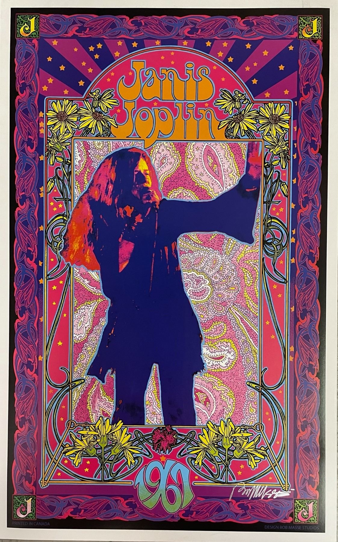 Janis Joplin Bob Masse Poster Fairchild Paris Print Art Collection