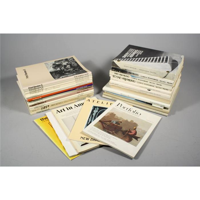 A collection of Art Magazines,