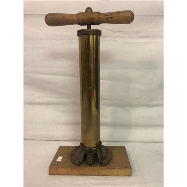 Circa 1910 Antique Brass & Bronze Auto Tire Pump