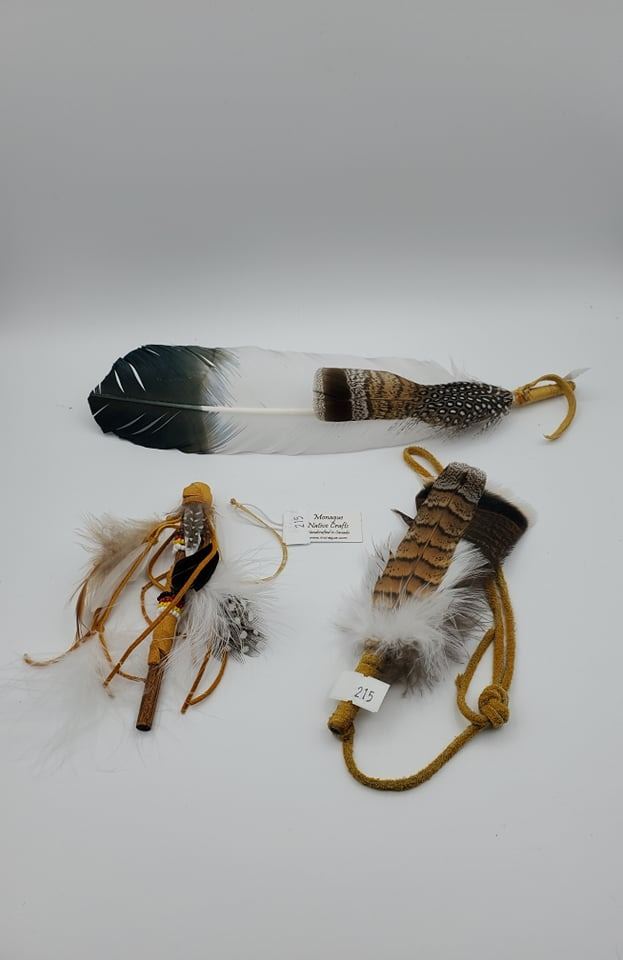 Handmade Aboriginal Traditional Smudging Feathers