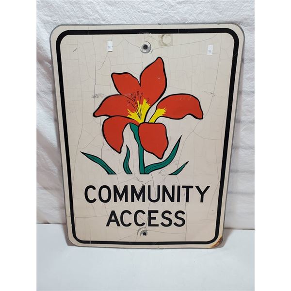 Community access sign