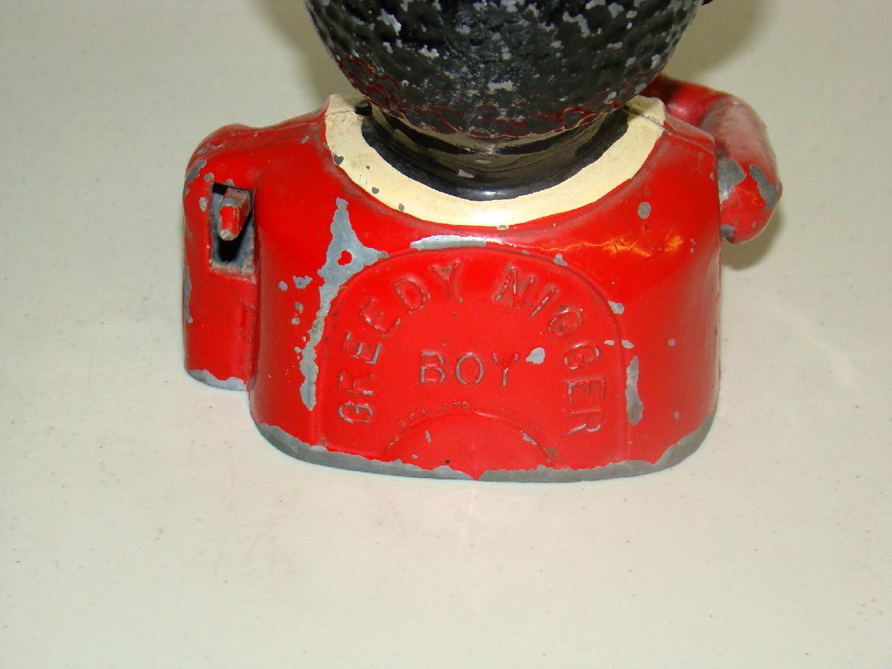 Greedy "N" Boy Cast Iron Bank
