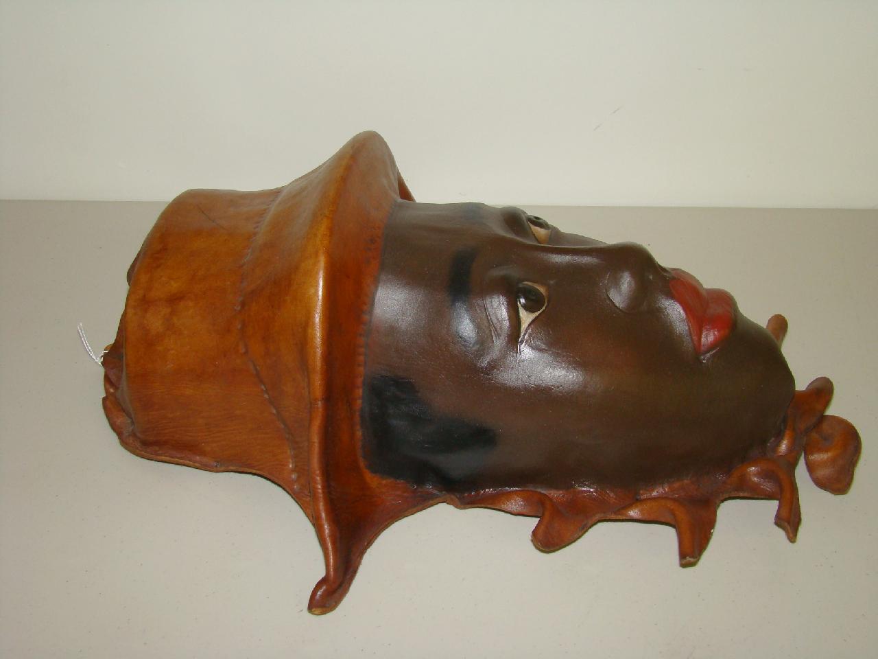 Black Americana Leather Wall Mask