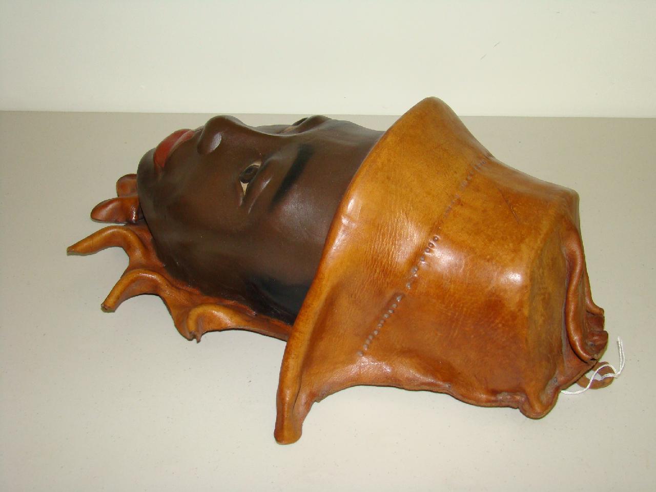 Black Americana Leather Wall Mask