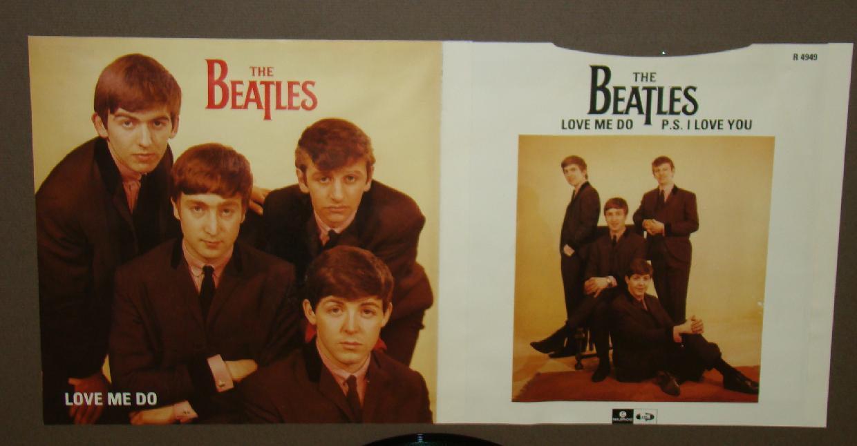 Beatles. Parlophone Red Label. Signed.
