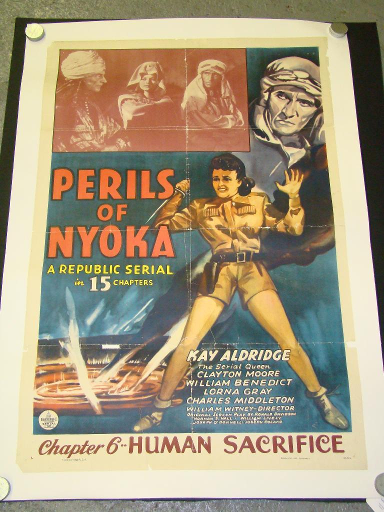 Perils of Nyoka Serial 1 Sheet Poster