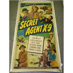 Secret Agent X-9 Serial 3 Sheet Poster