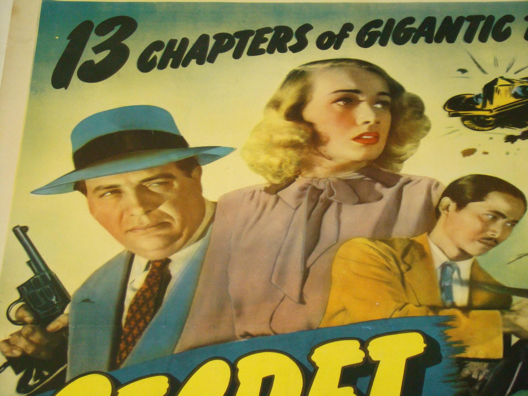 Secret Agent X-9 Serial 3 Sheet Poster