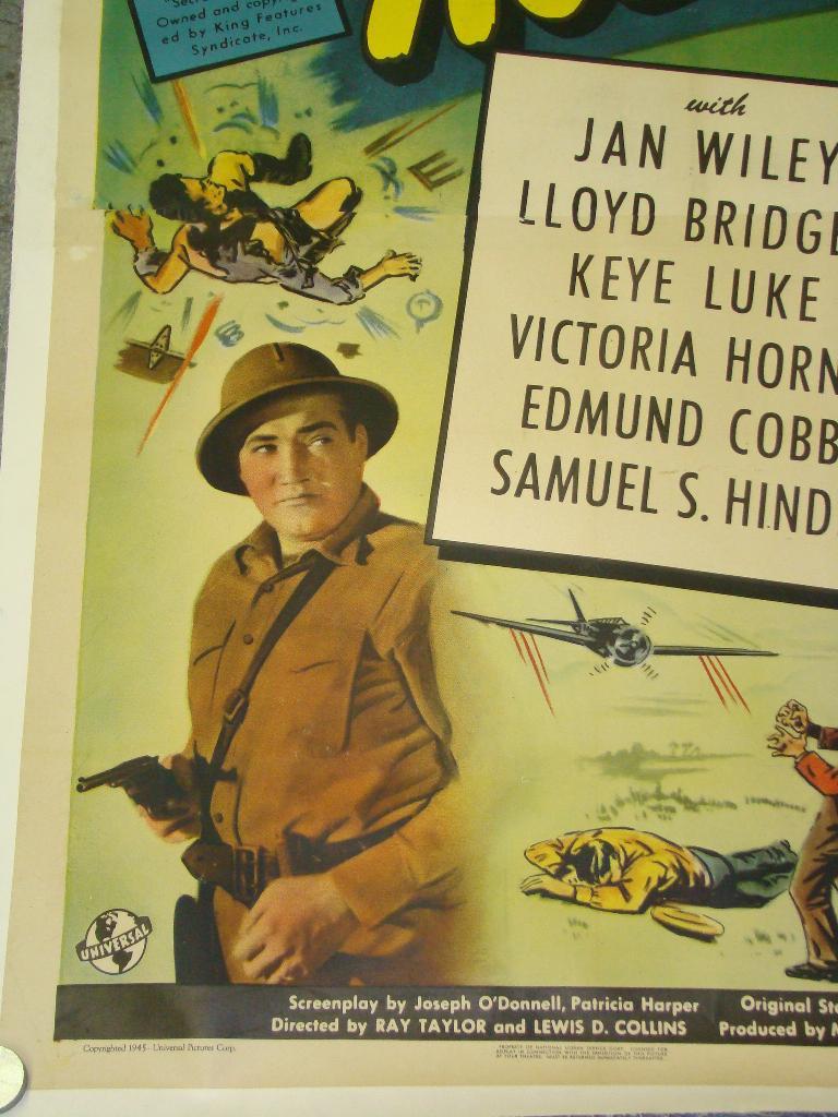 Secret Agent X-9 Serial 3 Sheet Poster