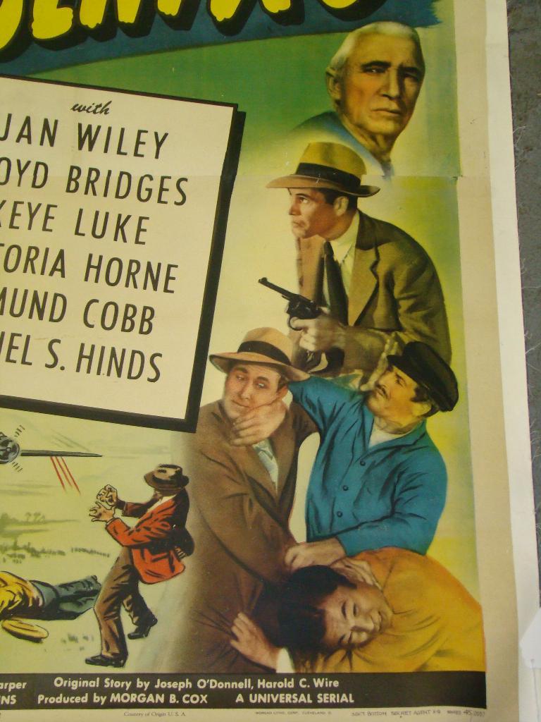 Secret Agent X-9 Serial 3 Sheet Poster
