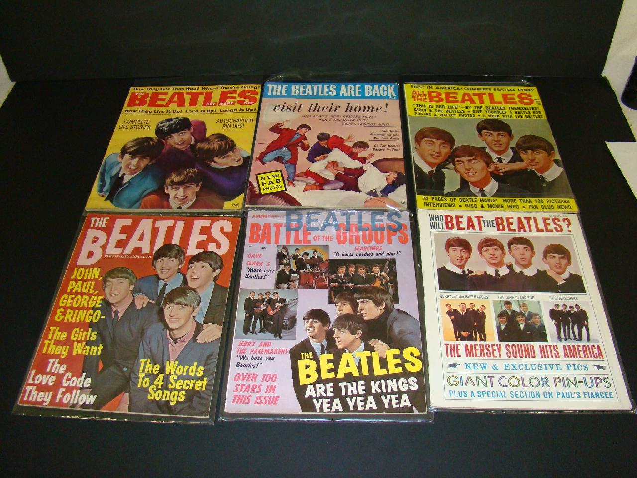 10 Beatles 1964 Fan Magazines