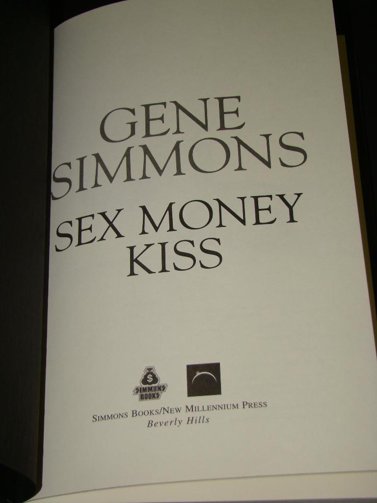 KISS Gene Simmons Autographed Book