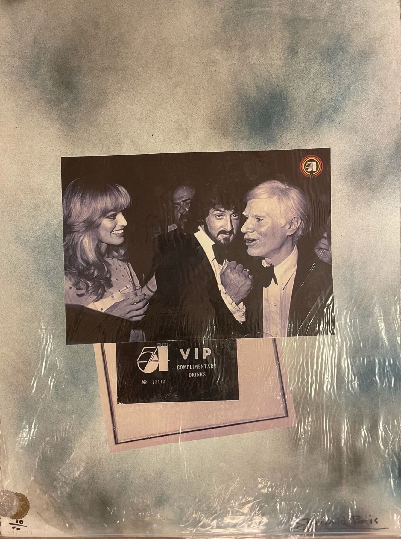 Limited Edition Studio 54 Andy Warhol / Sylvester Stallone/Susan Anton ...