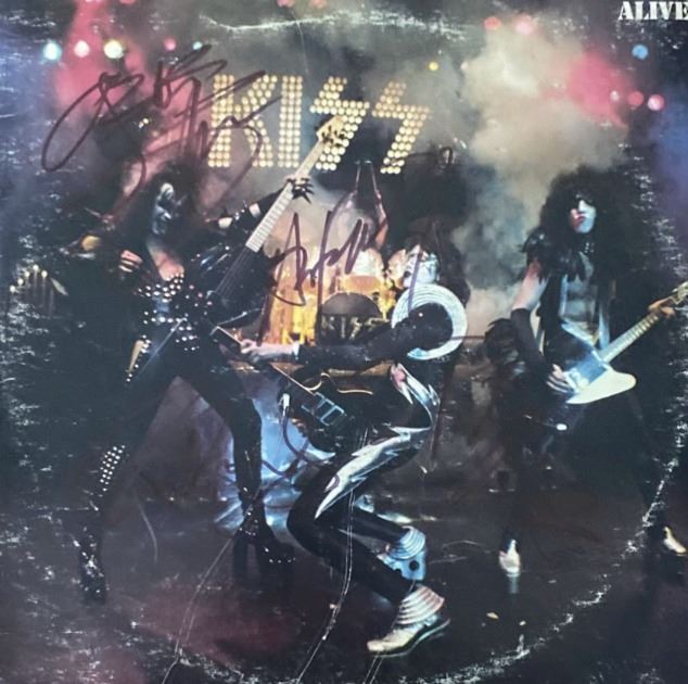 Signed Kiss Alive! Album Cover