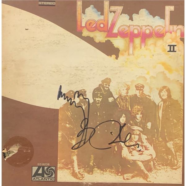 Signed Led Zeppelin II Album Cover