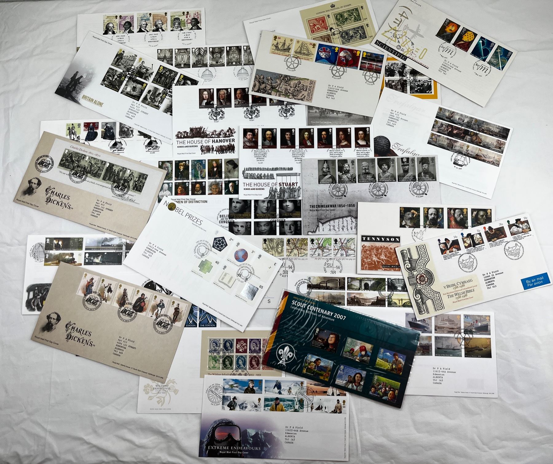 Historical Themed Royal First Day Cover Stamps