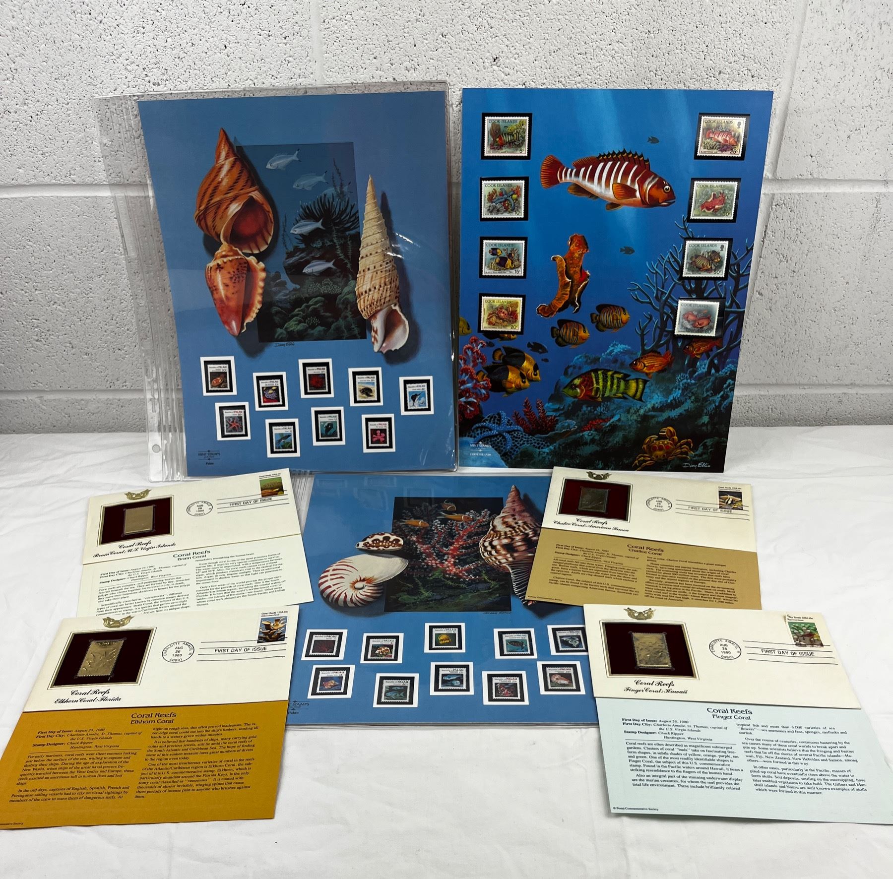 Coral Reef Themed Stamps