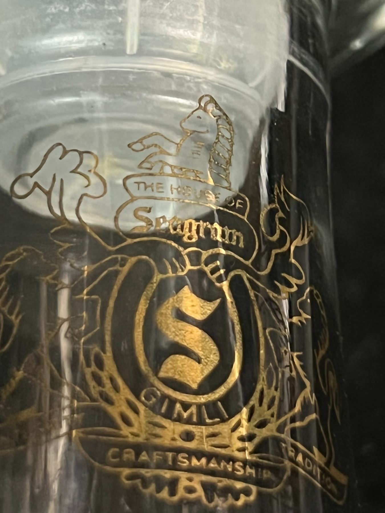 Gimli MB Seagrams Distillery Plant Safety award Decanter 1986 App: 14"T ...