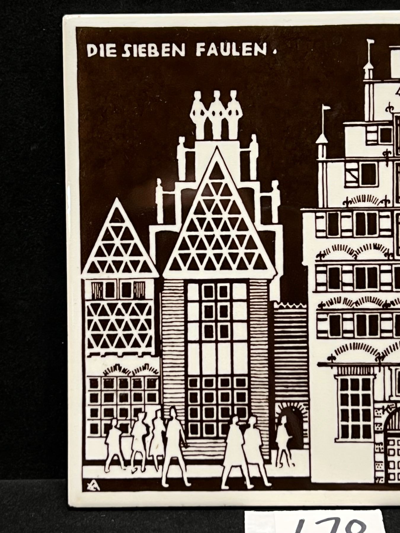 Vintage Original Alfred Evers Art Tile / Trivet German 6x6"