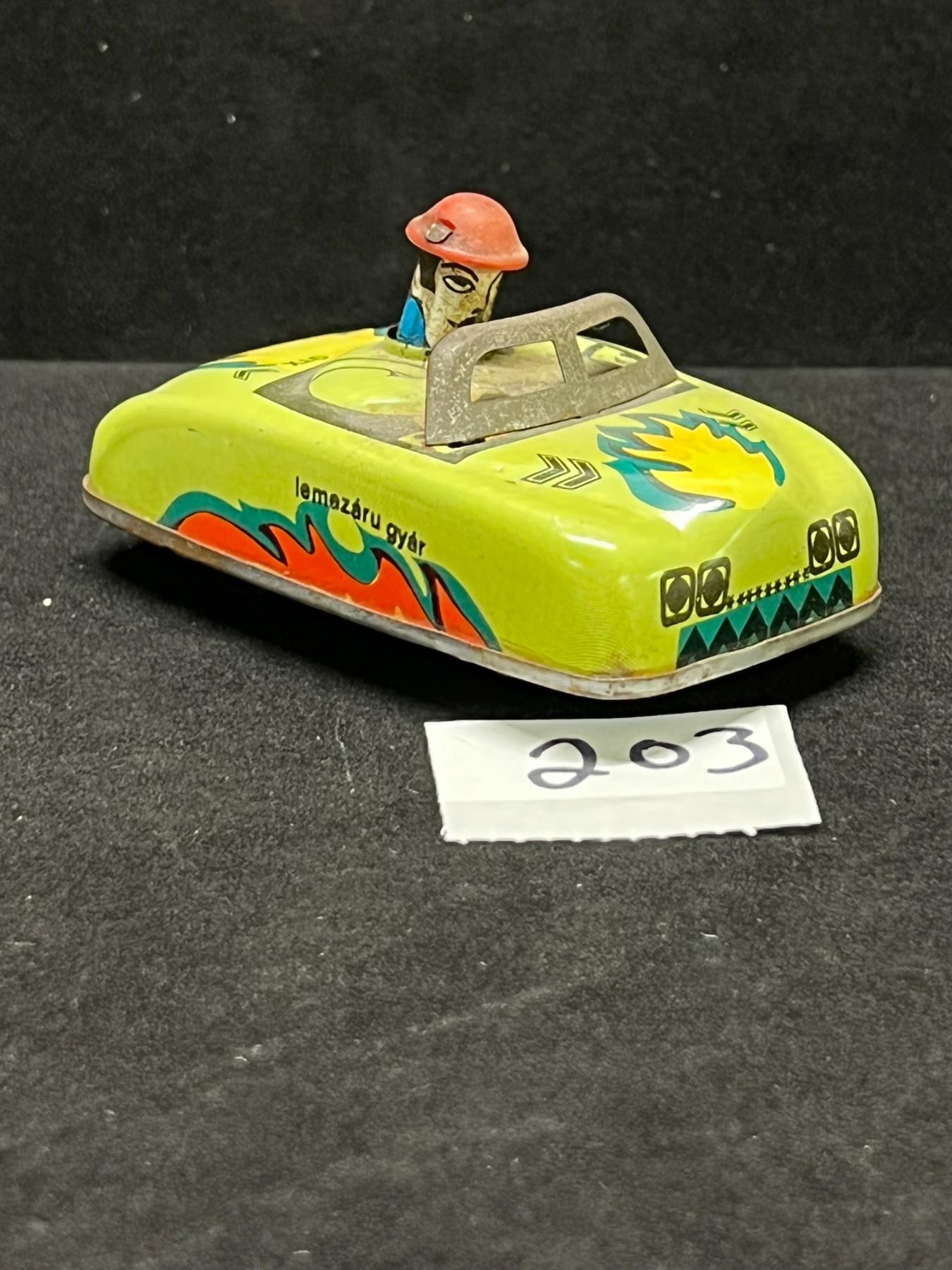 Castrol GTX Tin / Metal Toy Car (Some Damage see pics) App: 3.5x2"