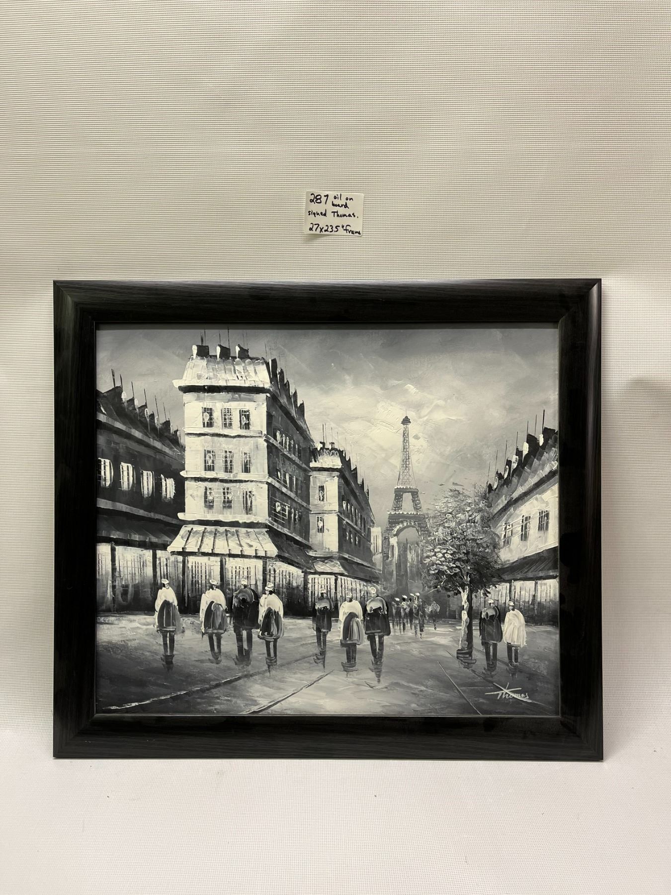 Oil on Board Signed Thomas Frame: 27x23.5"