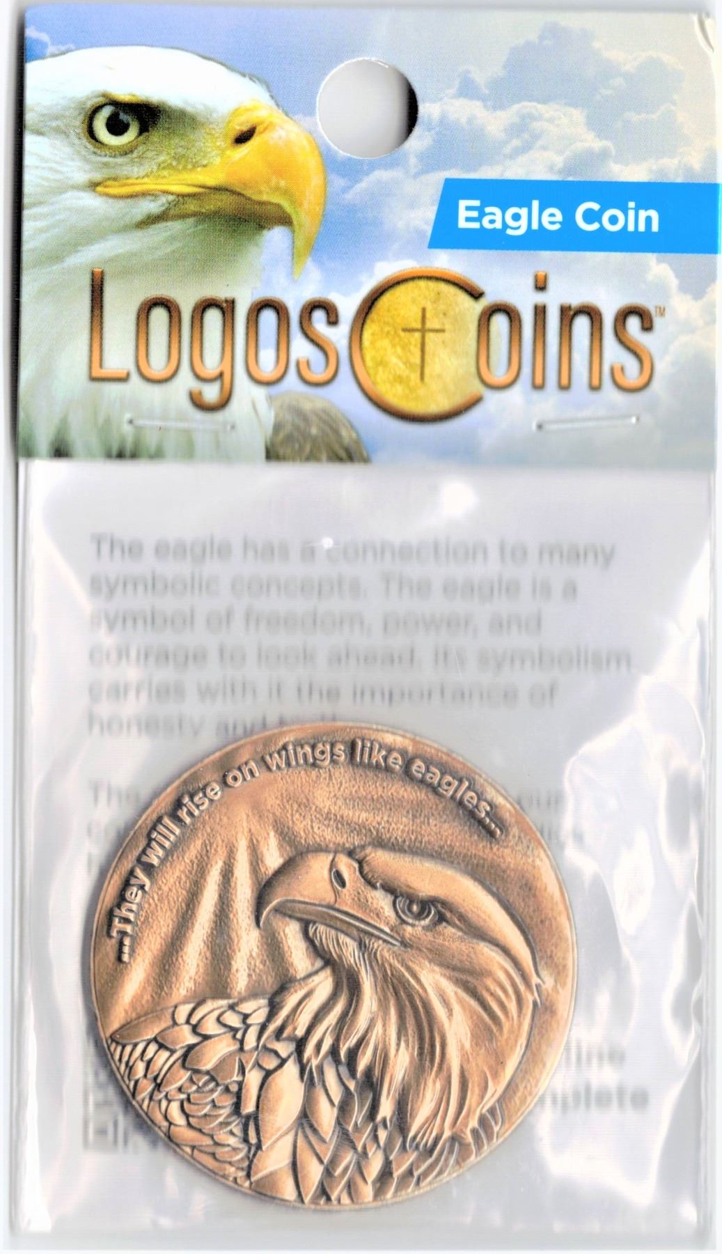 Logos Christian Challenge Coin - Eagle Coin