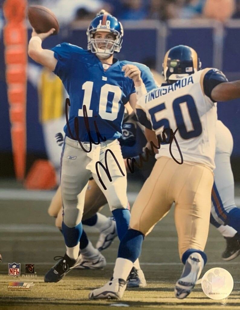 Eli Manning Signed Photograph